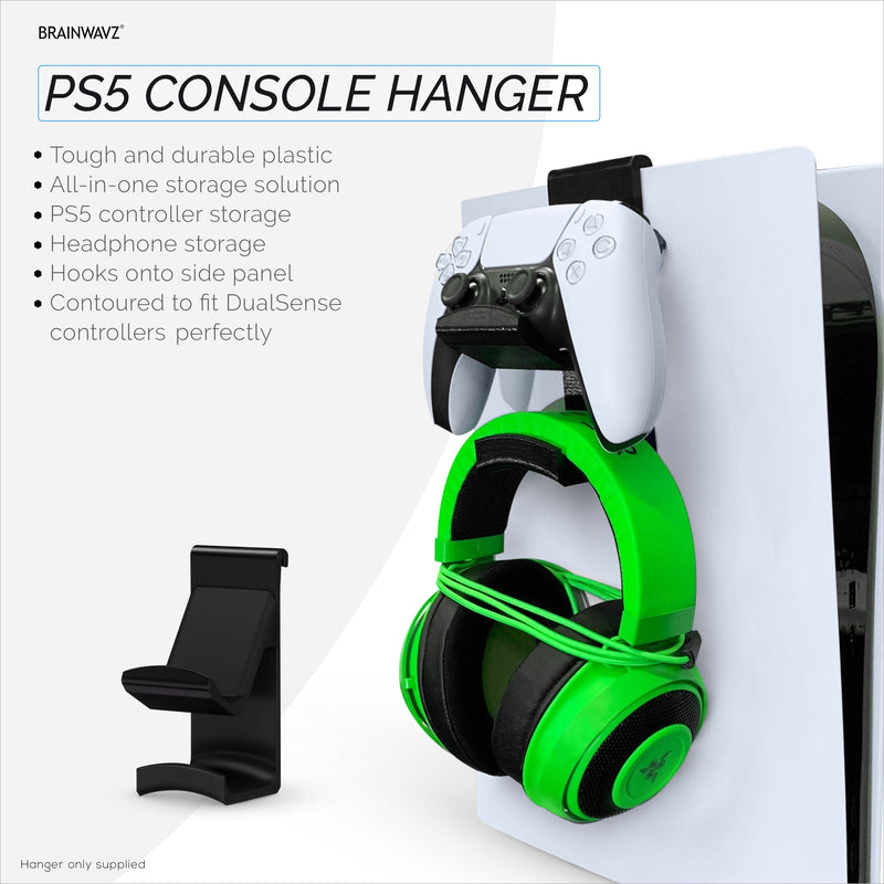 PS5 Game Controller & Headphone Hanger Console Mount for PlayStation P ...